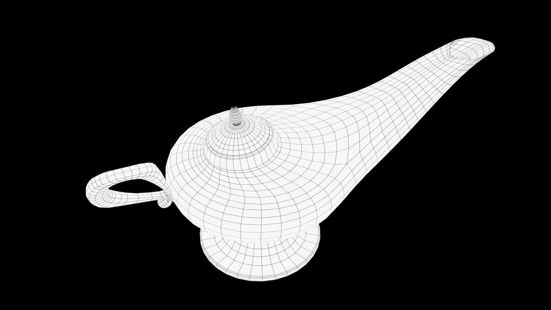 3D model Genie lamp VR / AR / low-poly | CGTrader