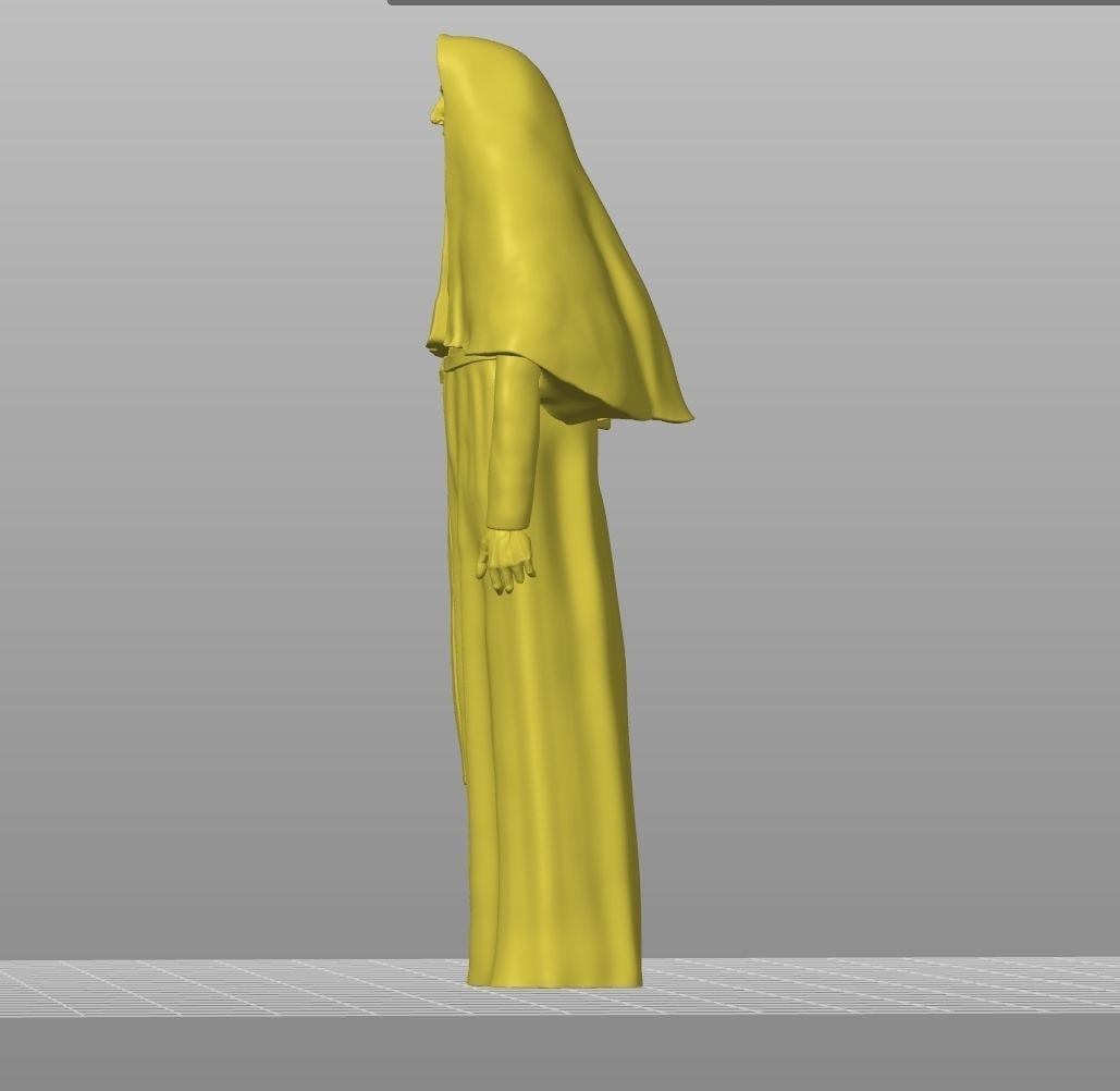 VALAK statue of nun wearing cloak 3D model 3D printable | CGTrader