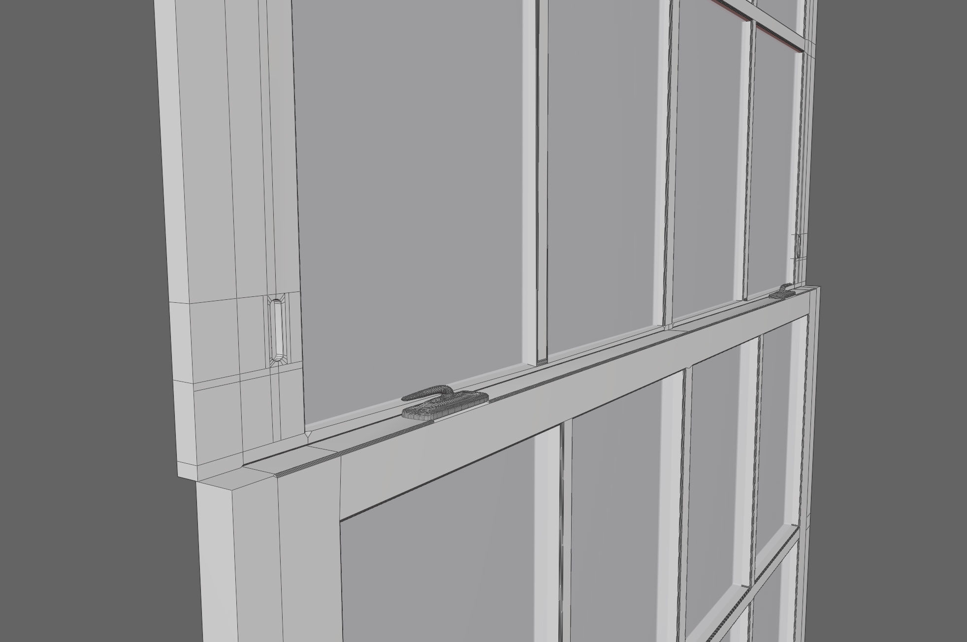 Single Hung Window 3D model | CGTrader