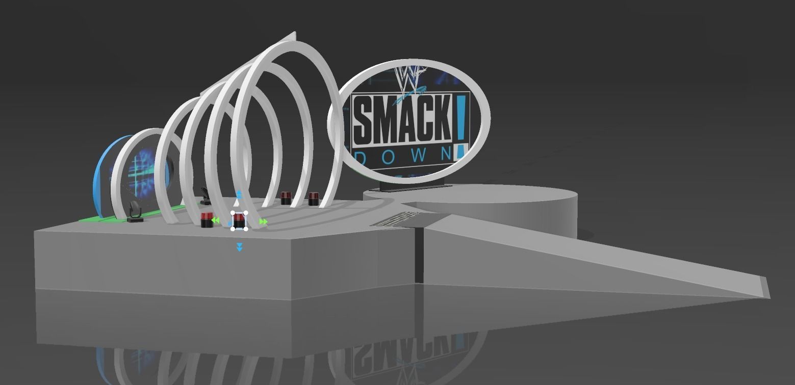 WWF Smackdown 2000 Stage 3D model 3D printable | CGTrader