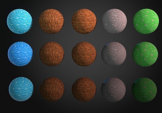 Texture 15 nature lanscape textures for games VR / AR / low-poly | CGTrader