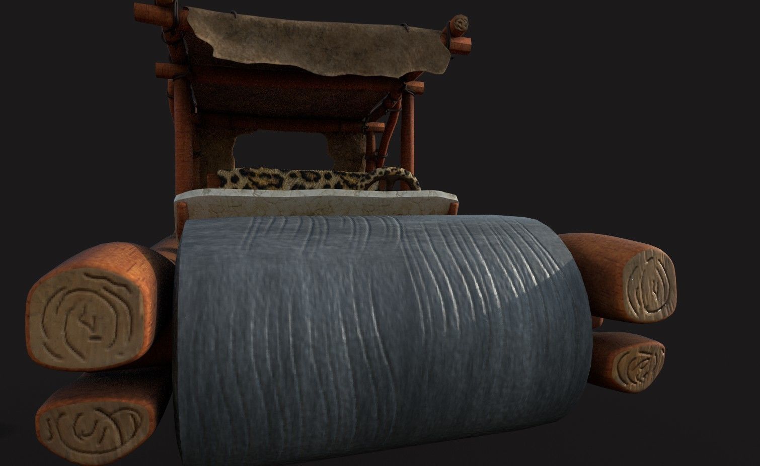 Tronco movil the Flintstones 3D model | CGTrader
