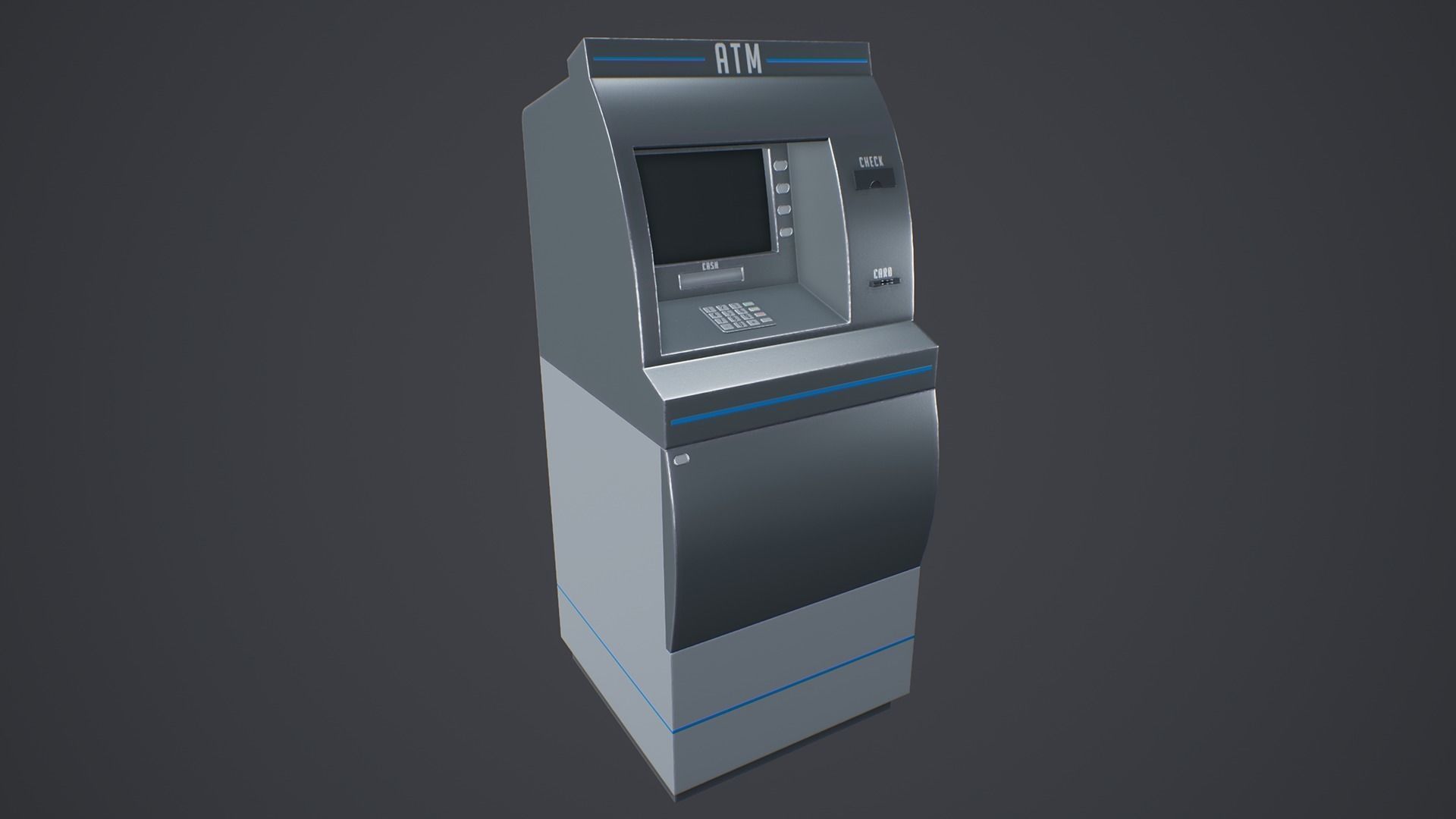 3D model Stylized Cash Machine VR / AR / low-poly | CGTrader
