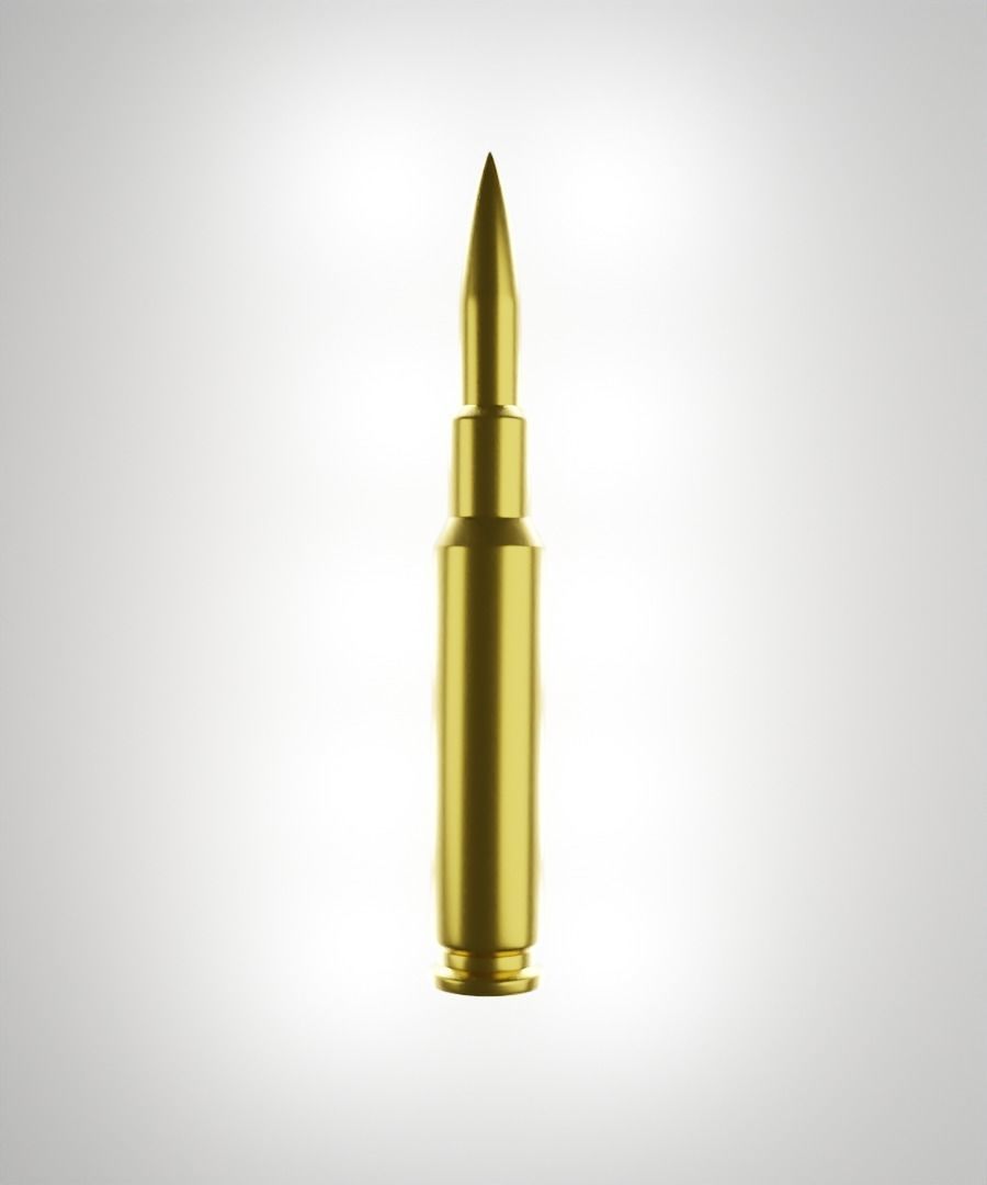 Bullet 3d model gold 3D model | CGTrader