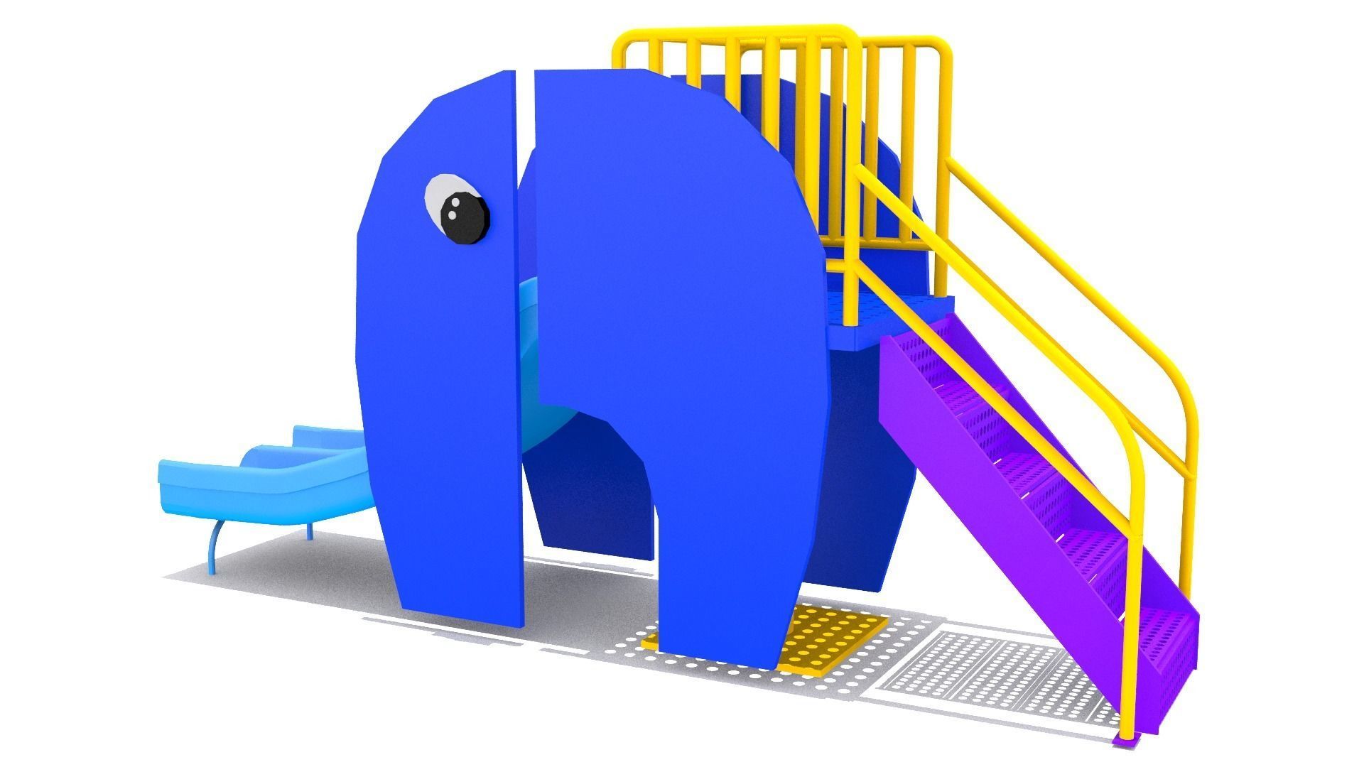 Elephant Playground Slide free VR / AR / low-poly 3D model | CGTrader