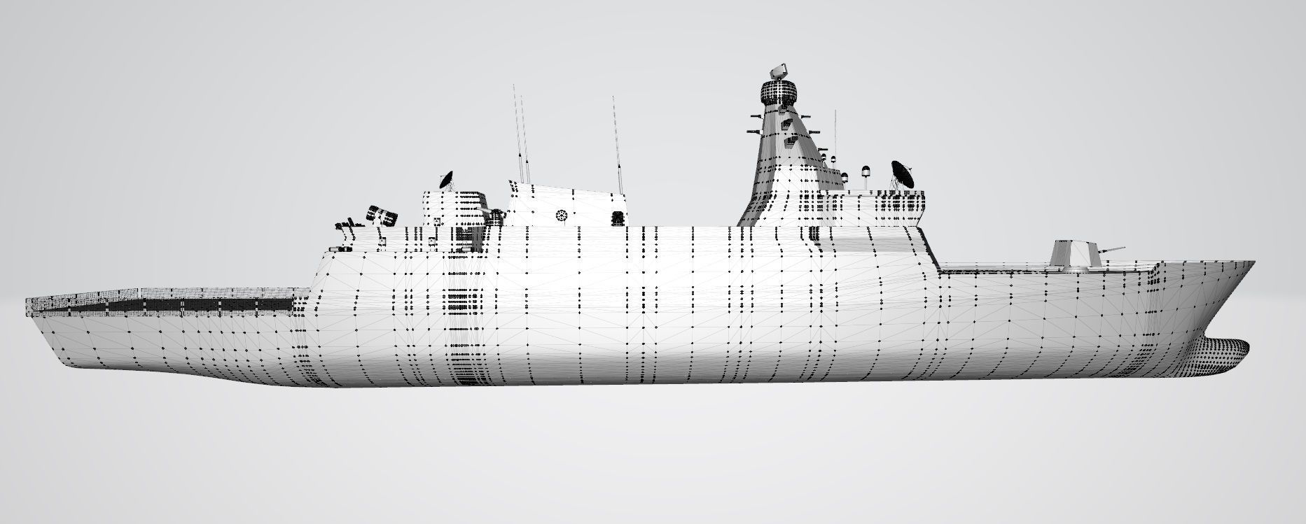 TF2000 DESTROYER OF TURKISH NAVAL SHIP 3D model | CGTrader