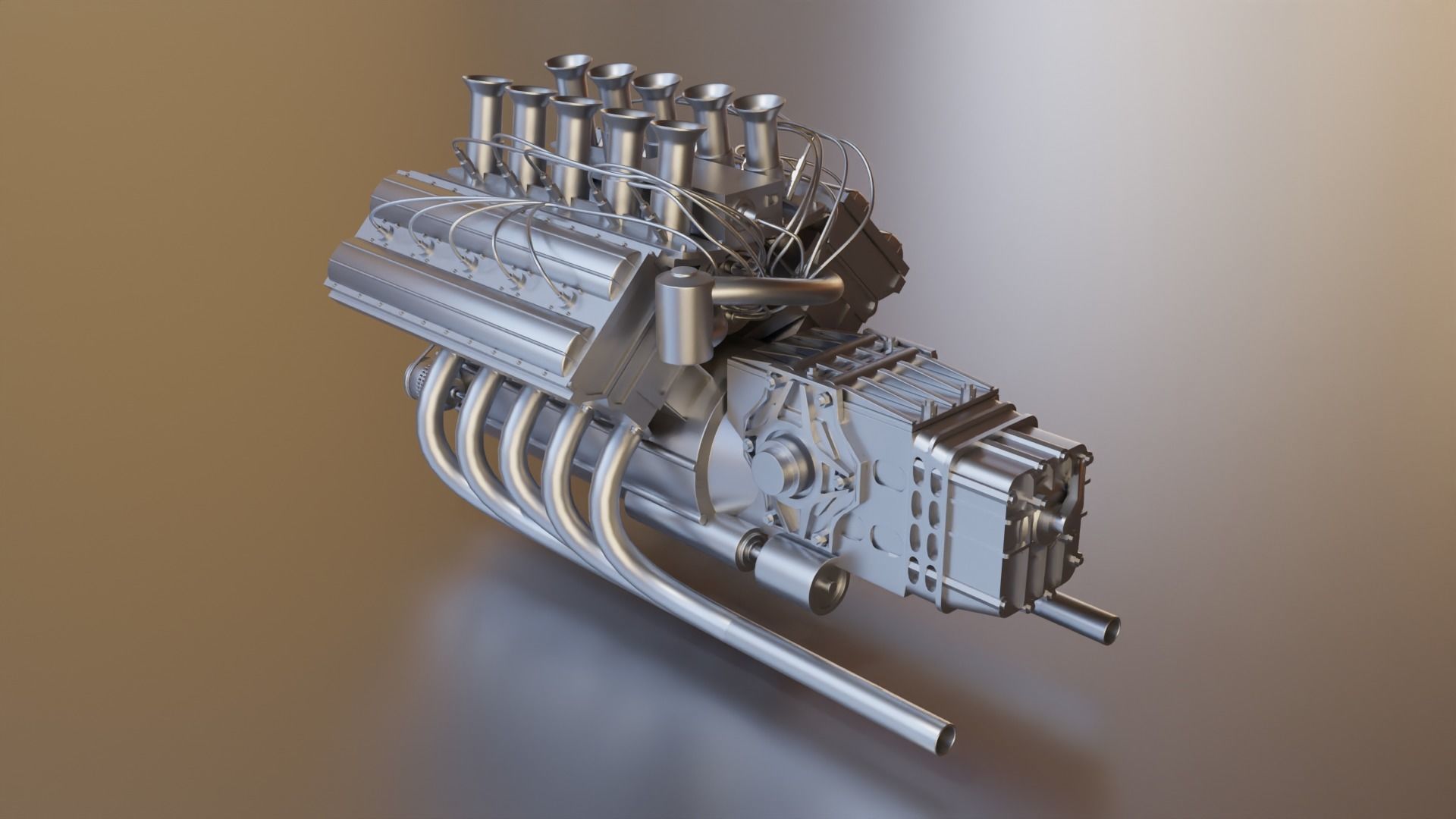 V10 car engine 3D model 3D model | CGTrader