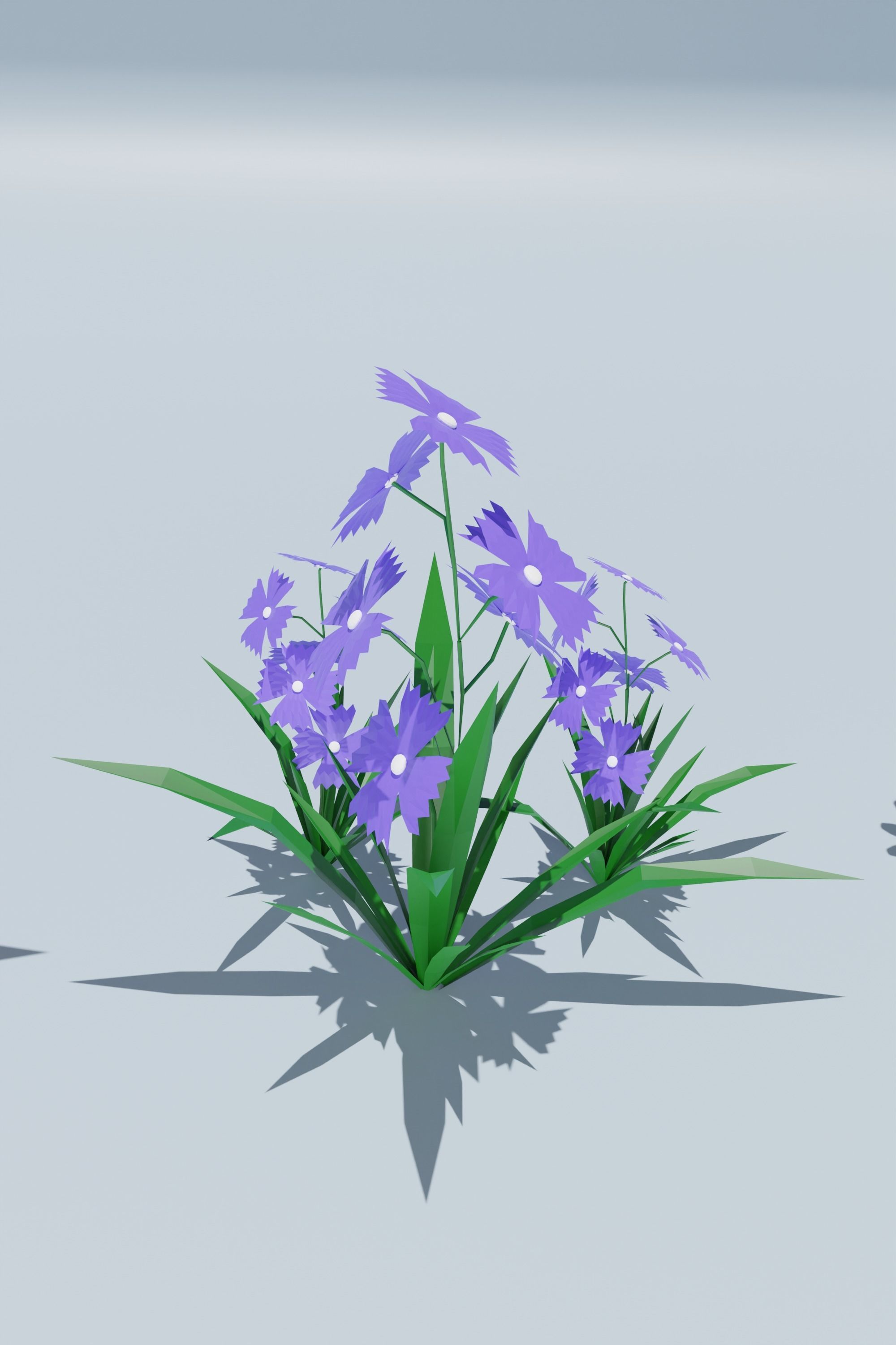 3D model 4 low poly Flowers Plant Low-poly VR / AR / low-poly | CGTrader