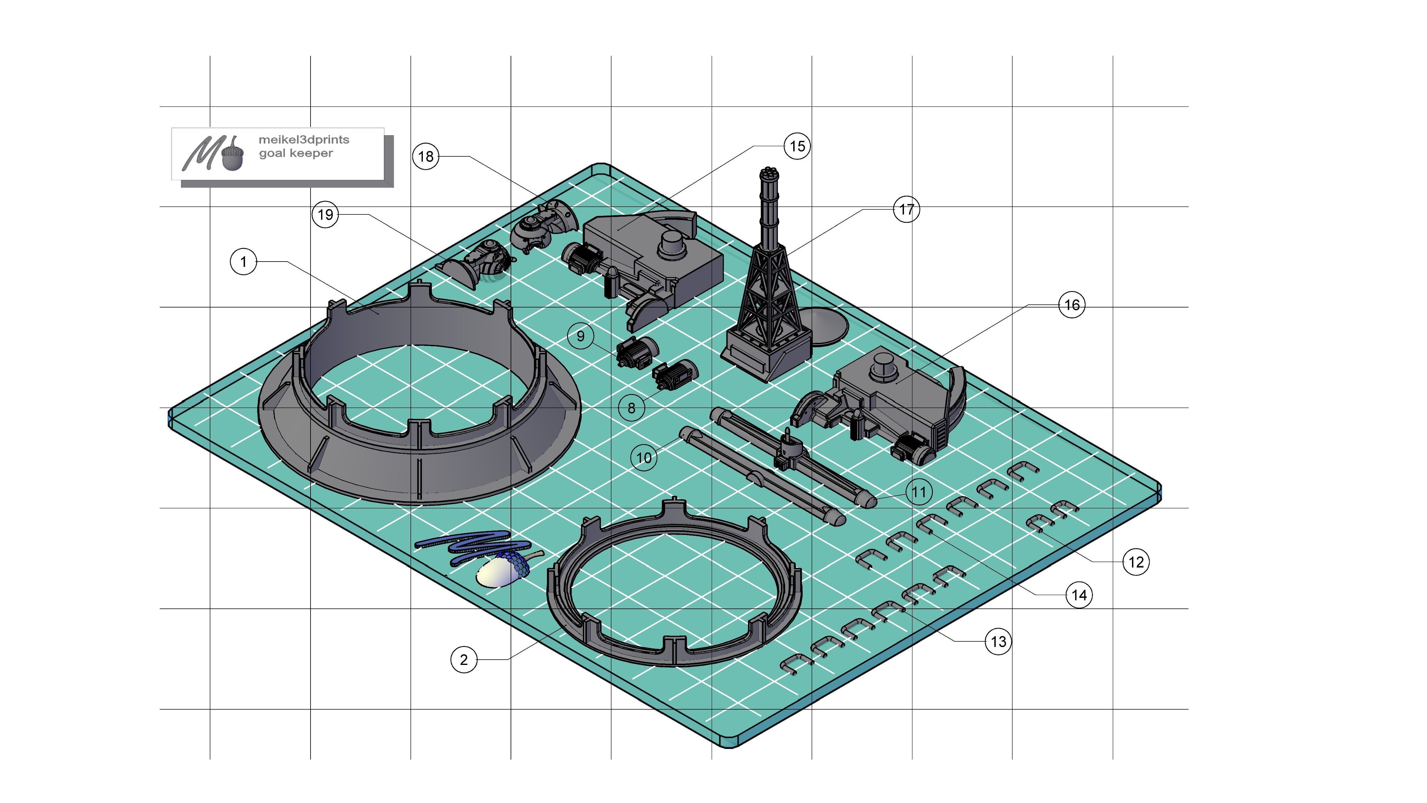 Goalkeeper Naval Close In Weapon System 3D model 3D printable | CGTrader