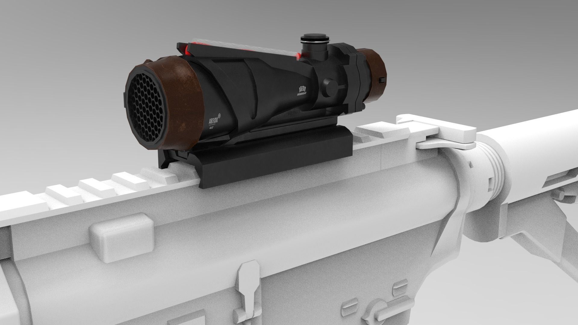 3D model Trijicon M150 VR / AR / low-poly | CGTrader