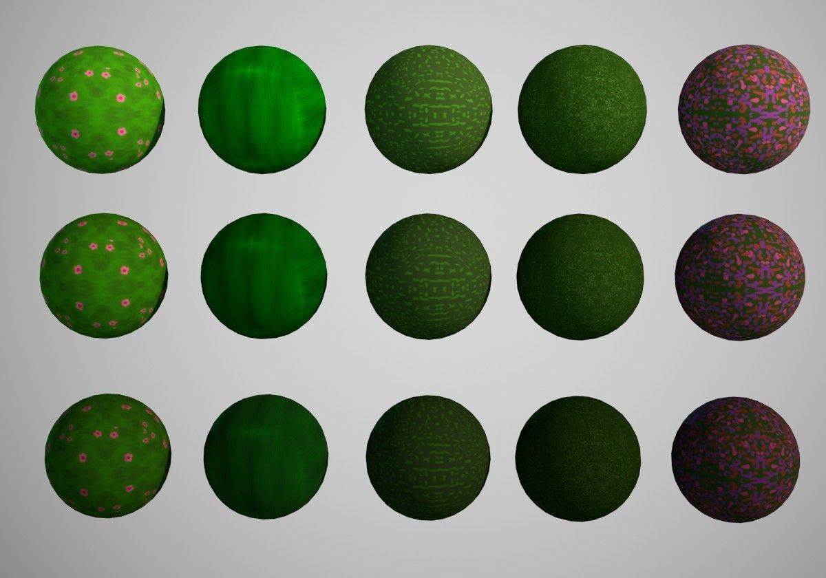 Texture 15 textures pack - grass low resolution nature pack VR / AR ...