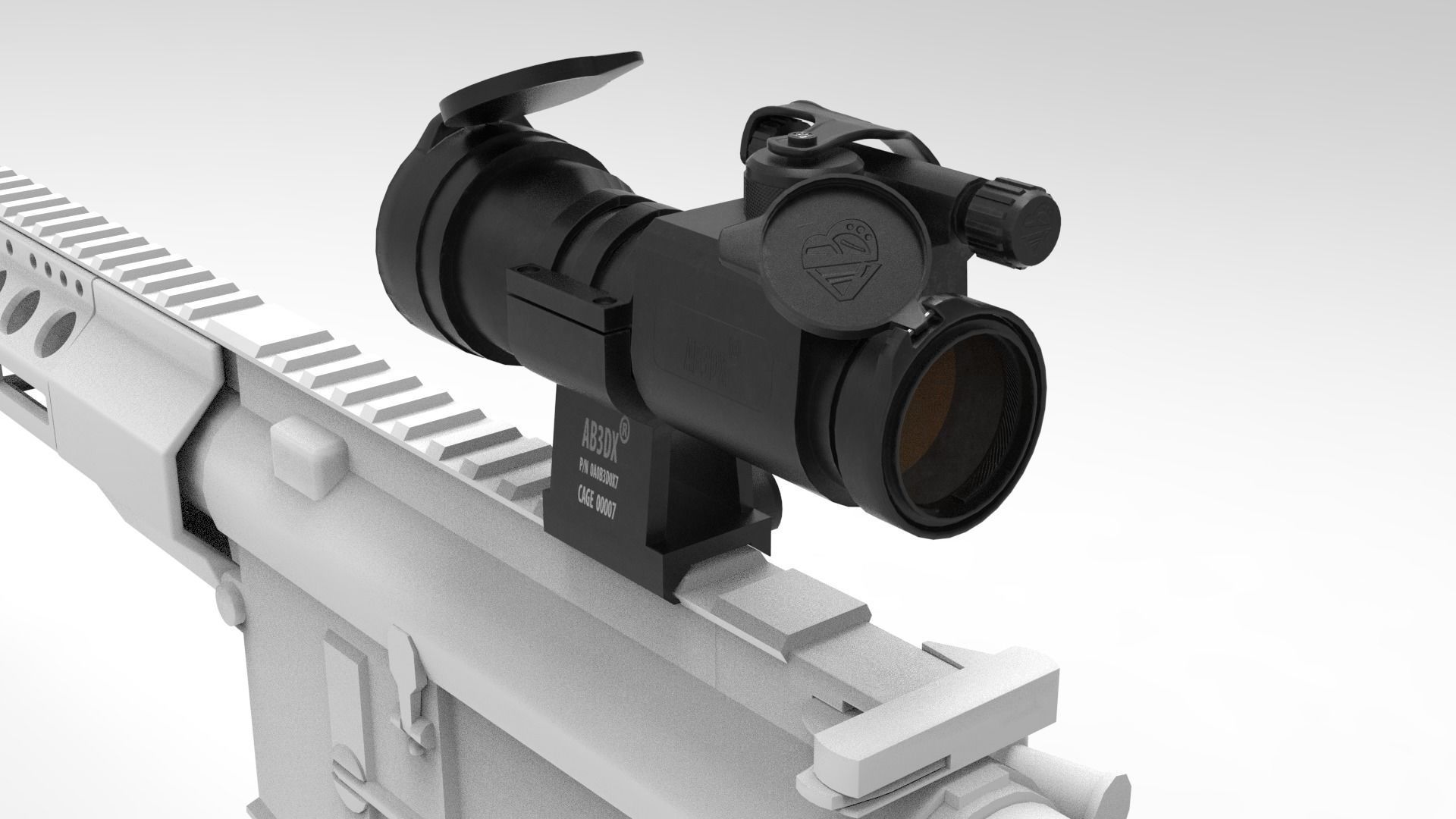 3D model Wilcox Mount CompM4 VR / AR / low-poly | CGTrader
