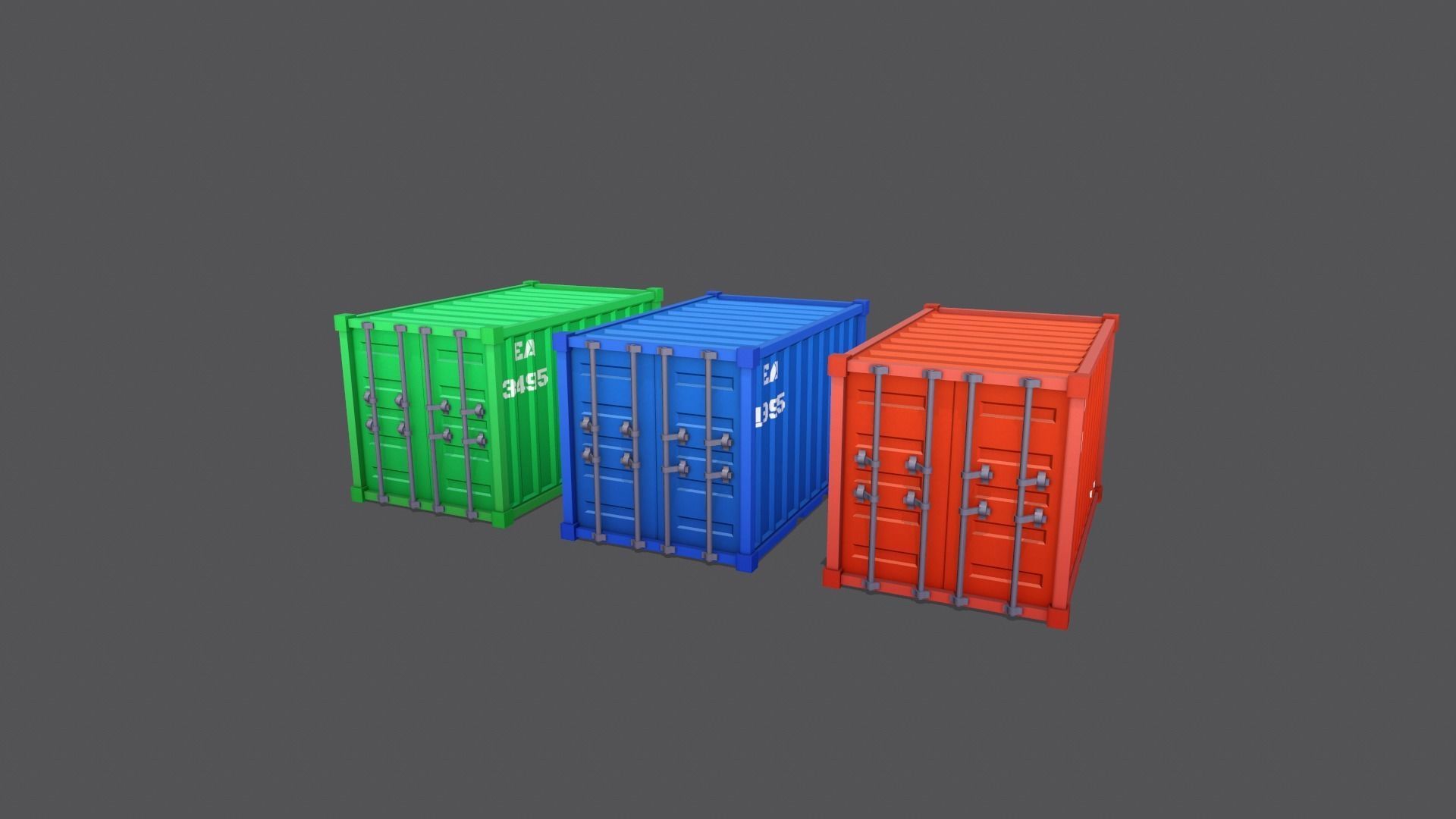 3D model Containers Stylized Cartoon VR / AR / low-poly | CGTrader