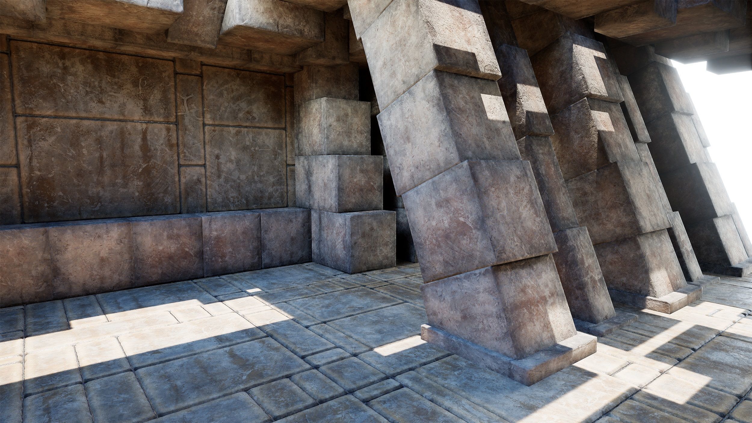 Texture Medieval wall and ground Package - PBR VR / AR / low-poly ...