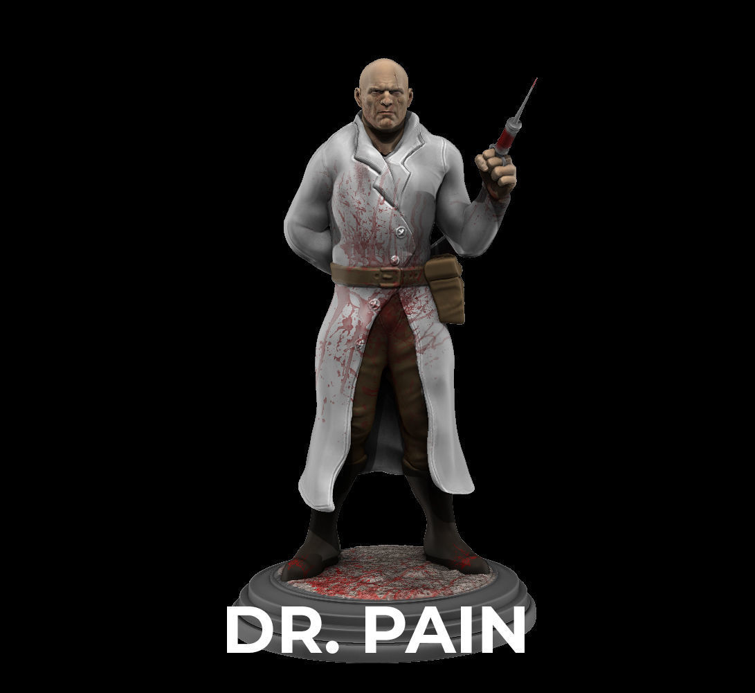Doctor Pain 3D model 3D printable | CGTrader