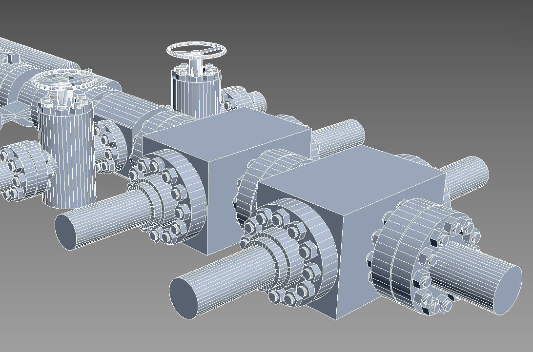 Industrial Well Head 3D model | CGTrader