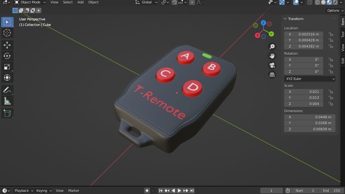 REMOTE CONTROL 01 3D model | CGTrader