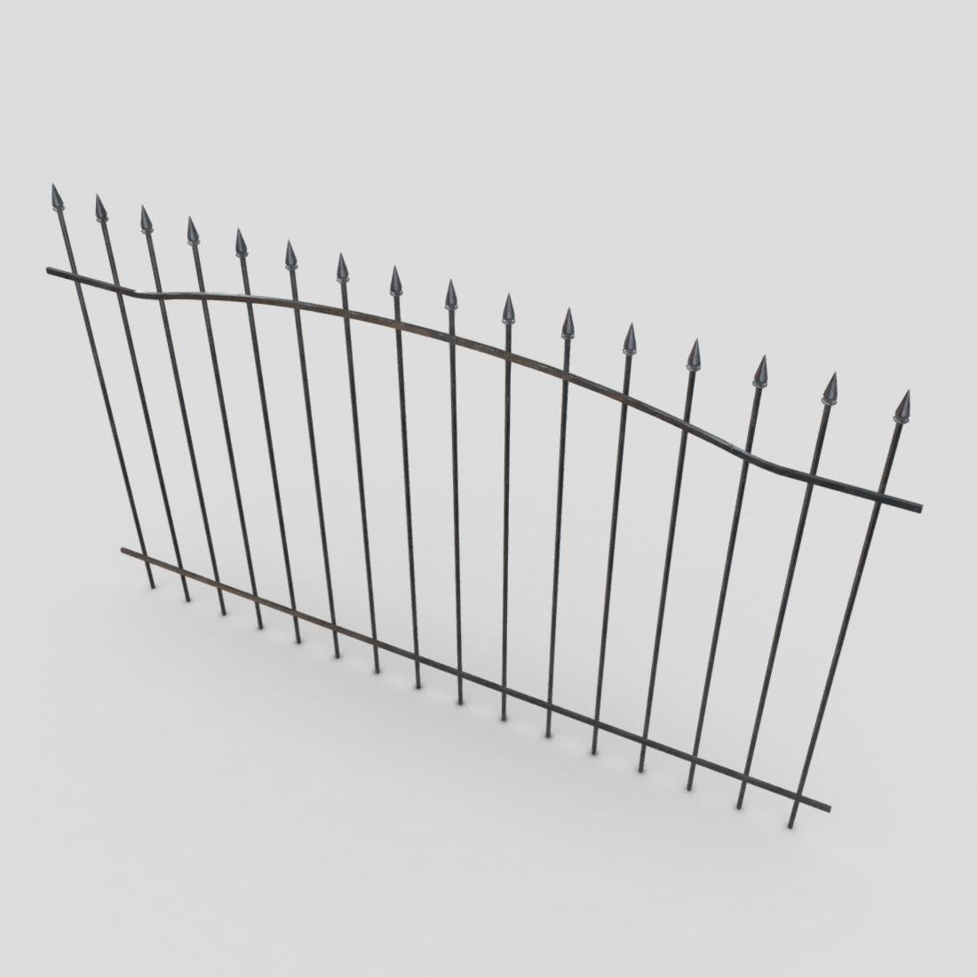 CC0 - Iron Fence free VR / AR / low-poly 3D model | CGTrader