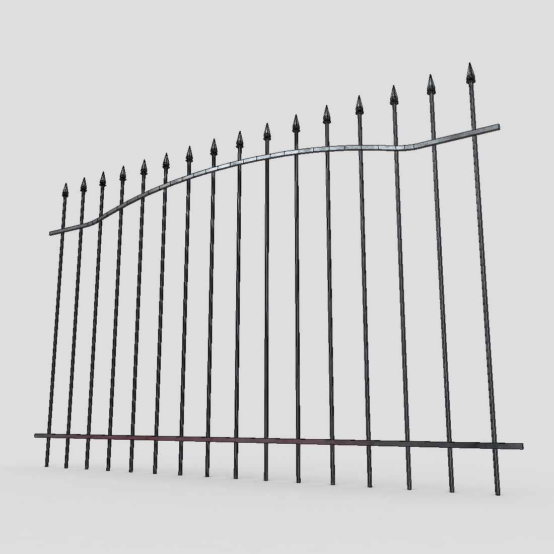 CC0 - Iron Fence free VR / AR / low-poly 3D model | CGTrader