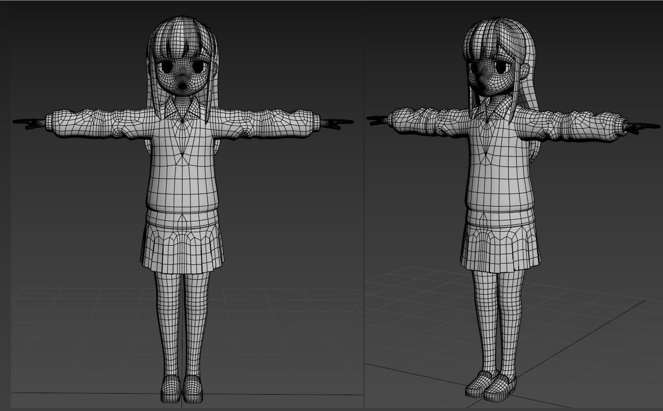 Aharen-san wa Hakarenai VRChat 3D model rigged | CGTrader