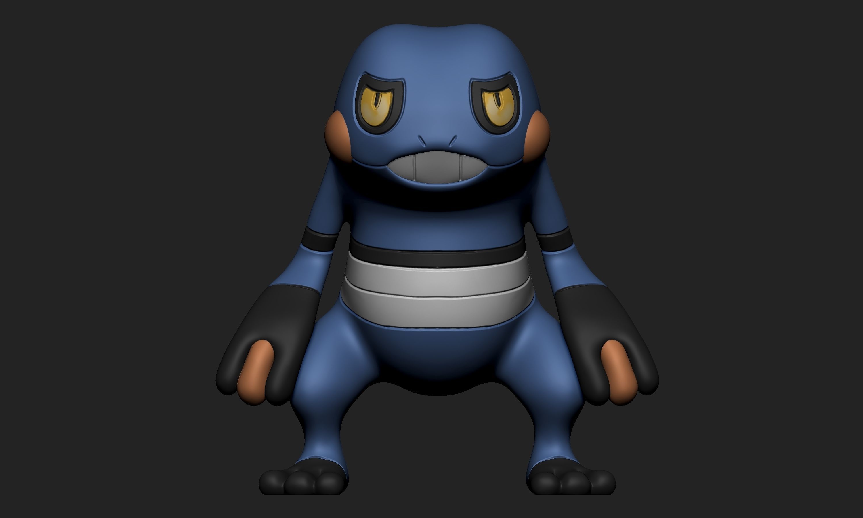 Pokemon - Croagunk 3D model 3D printable | CGTrader