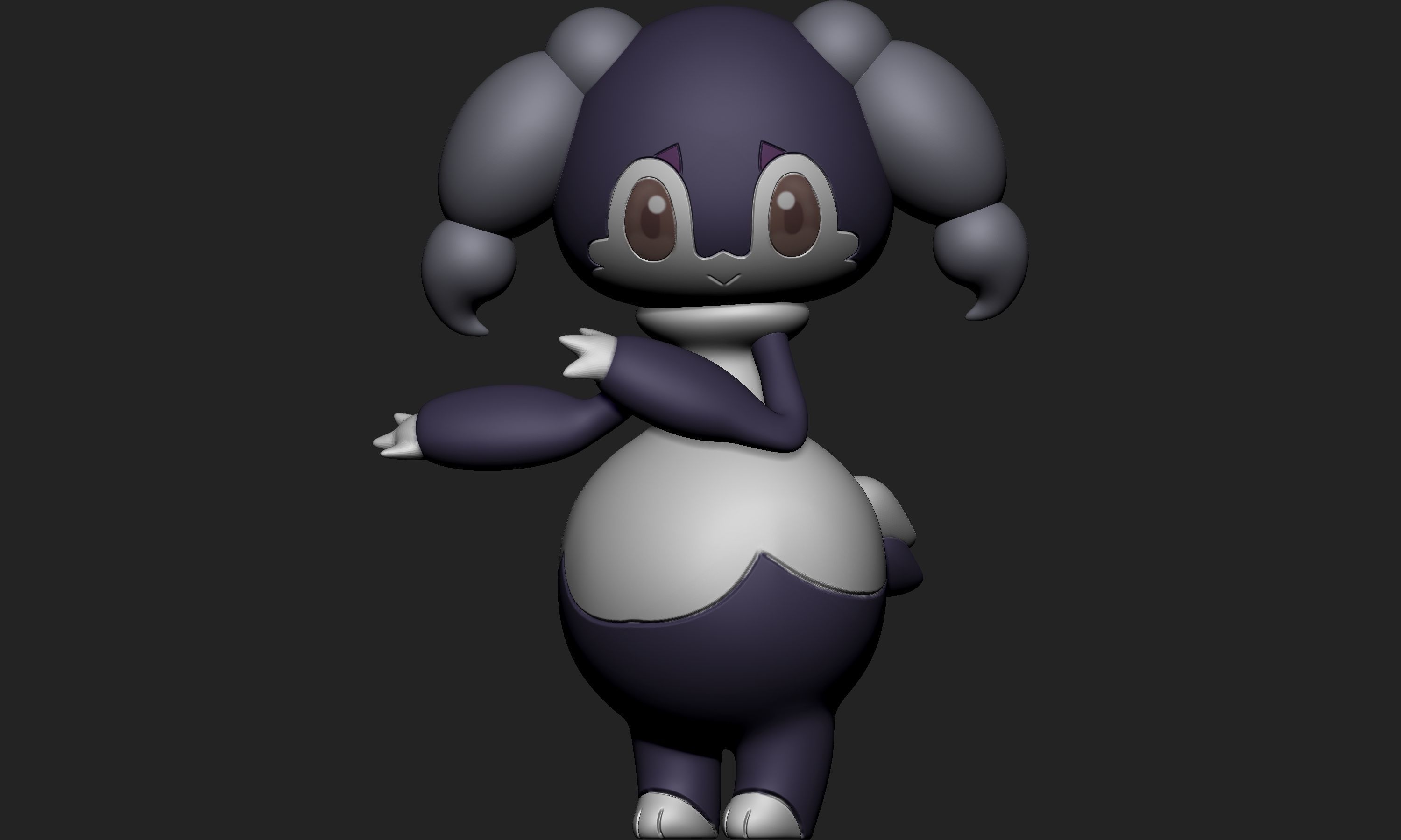 Pokemon - Female Indeedee 3D model 3D printable | CGTrader