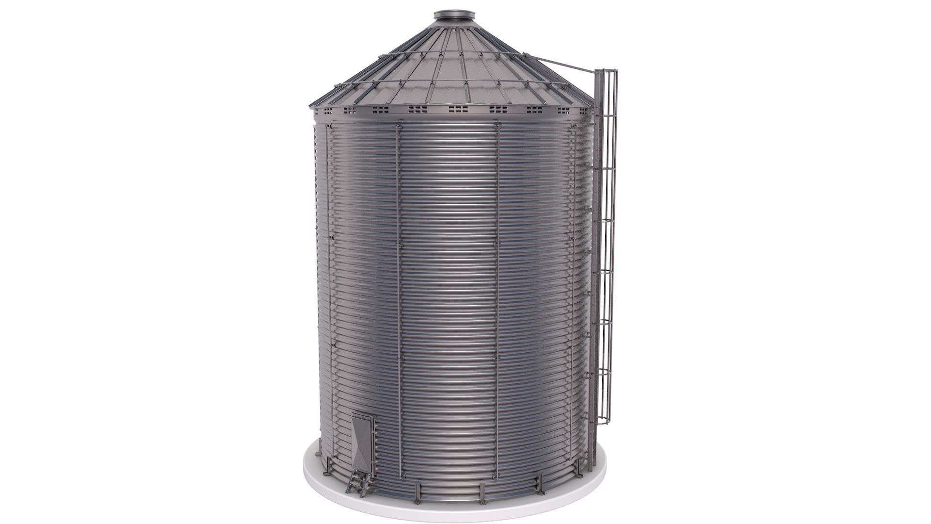 Grain Storage Bins Collection 3D model | CGTrader