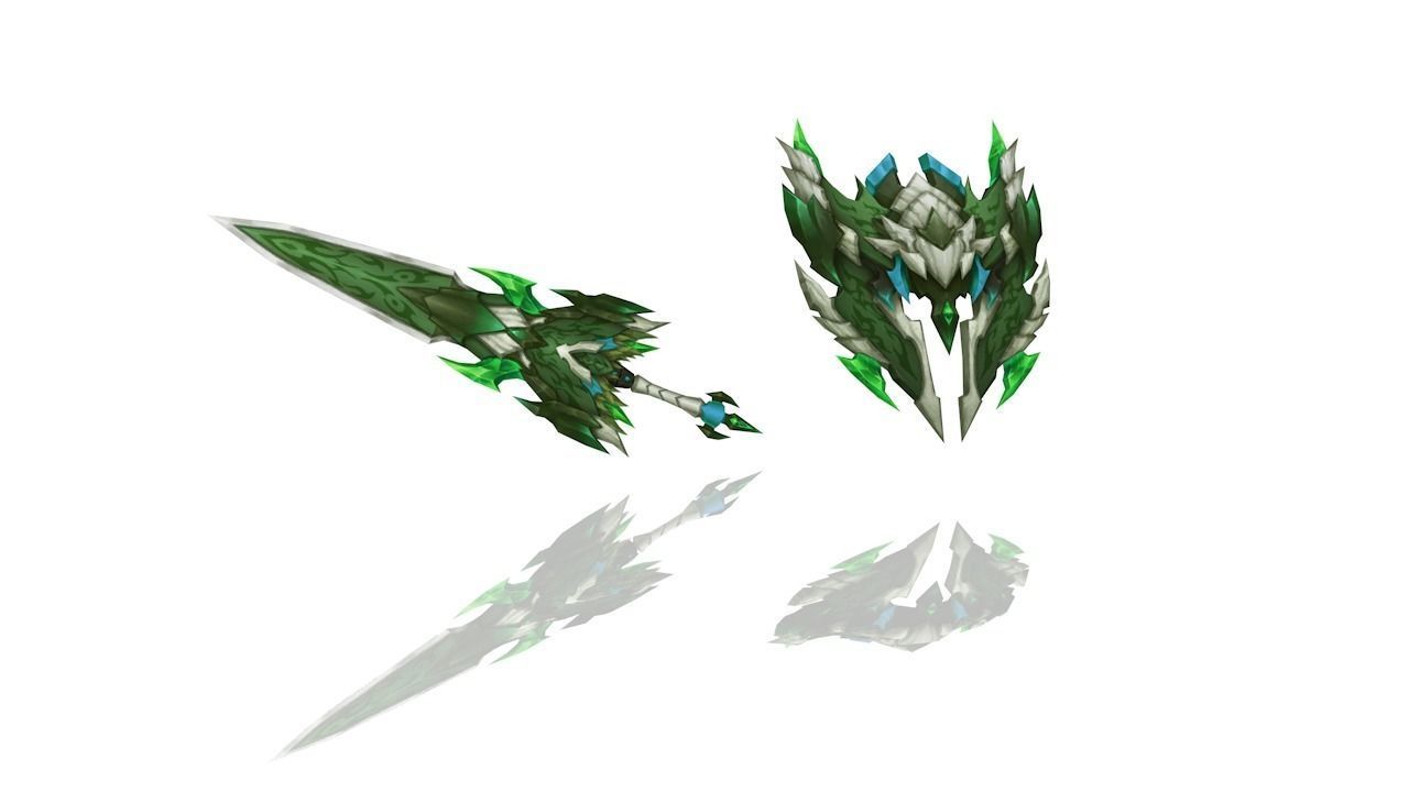 3D model Demon Lord Sword and Shield VR / AR / low-poly | CGTrader