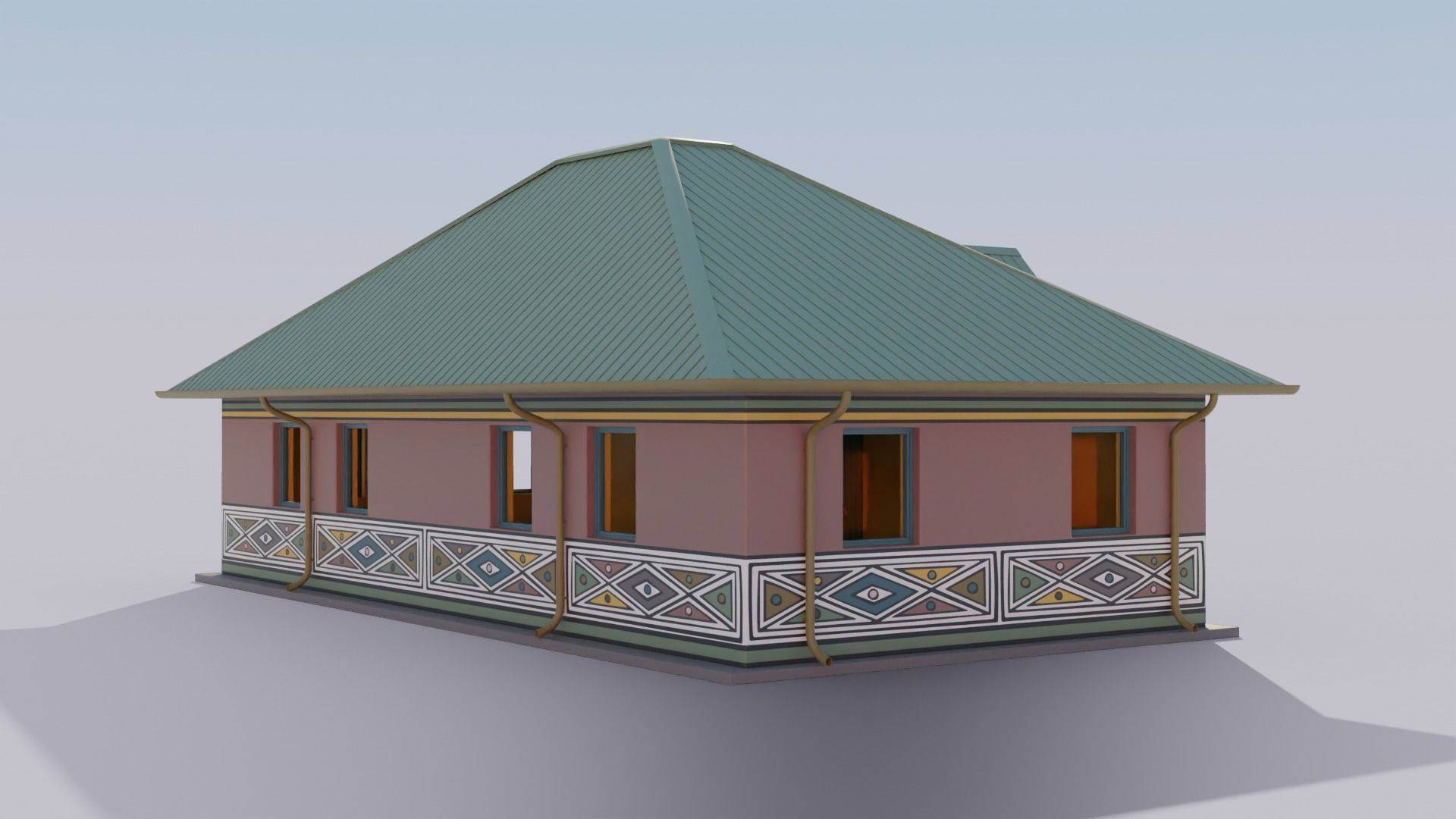 African Rural Clinic 3D model | CGTrader