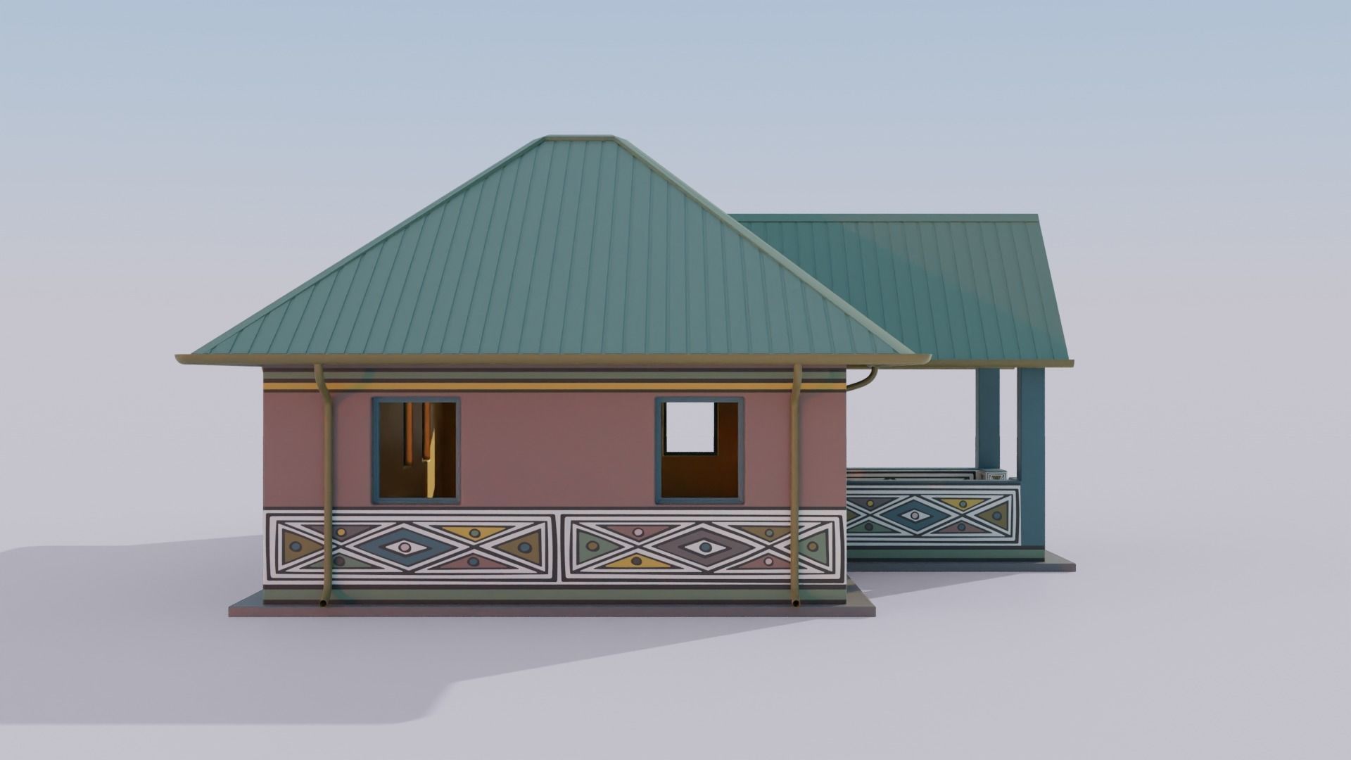 African Rural Clinic 3D model | CGTrader