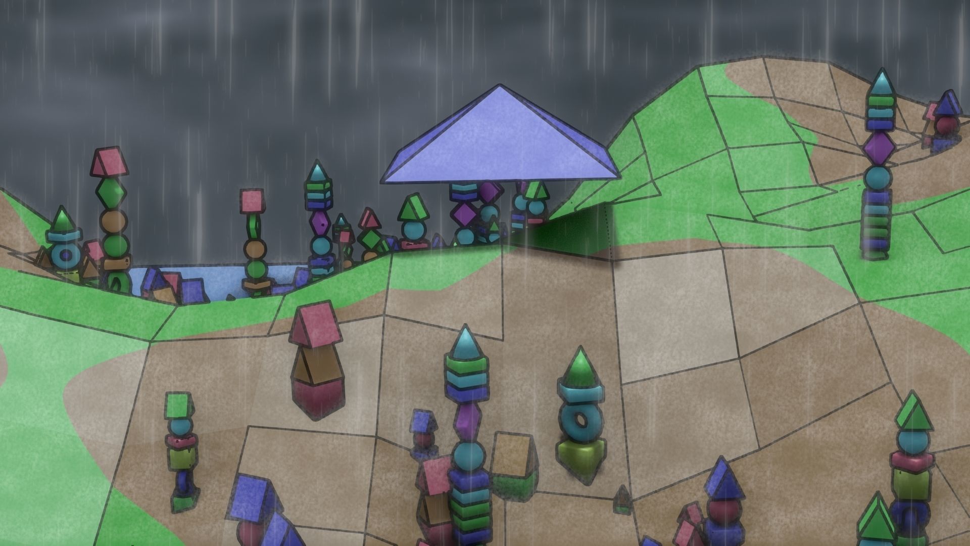 For Anime In Blender - Rain Tools 3D model animated | CGTrader