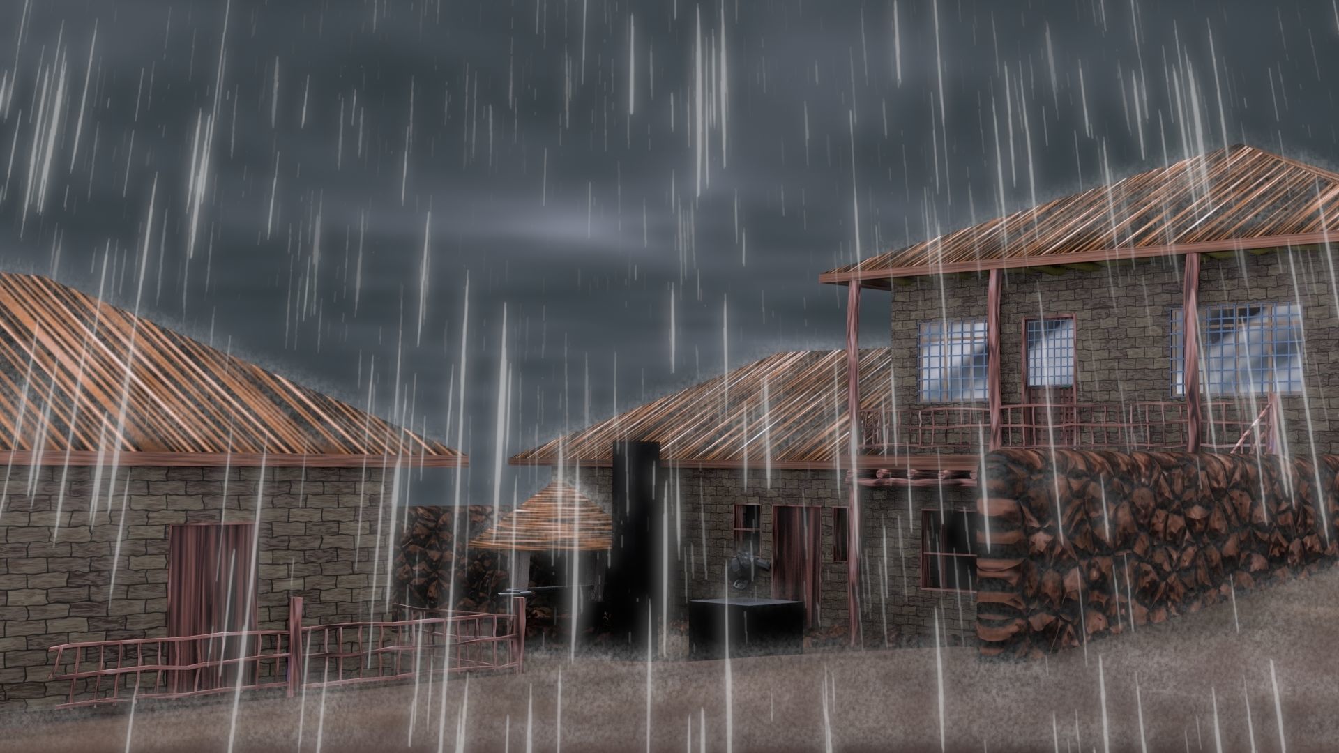 For Anime In Blender - Rain Tools 3D model animated | CGTrader