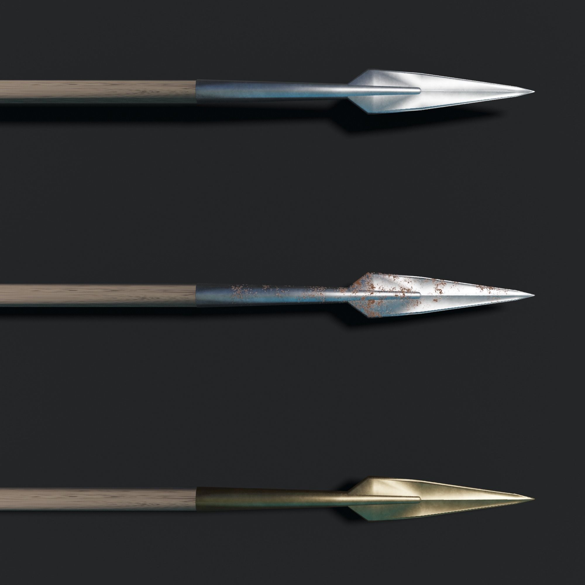 3D model Ancient Macedonian Sarissa Pike VR / AR / low-poly | CGTrader