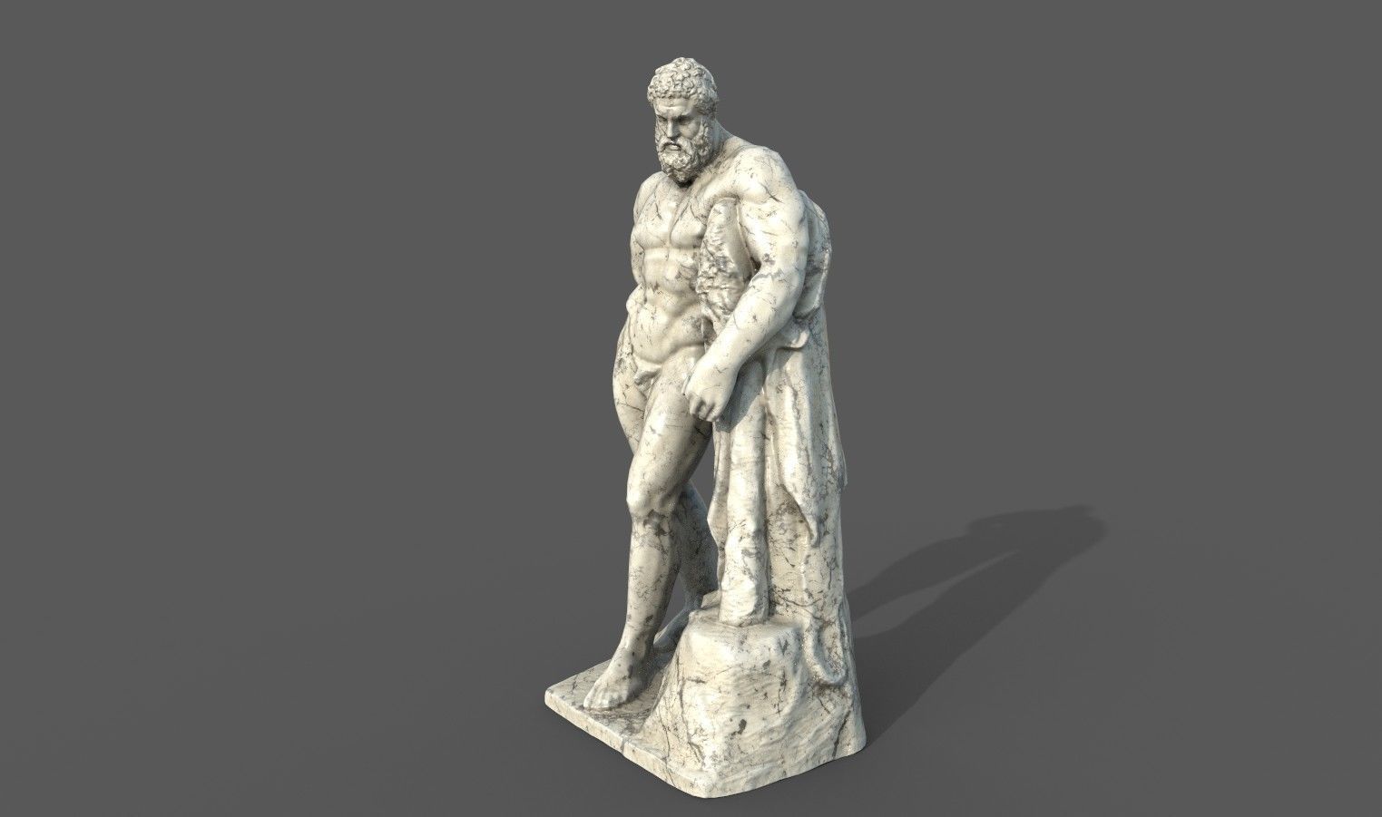 3D model Statue of Hercules VR / AR / low-poly | CGTrader