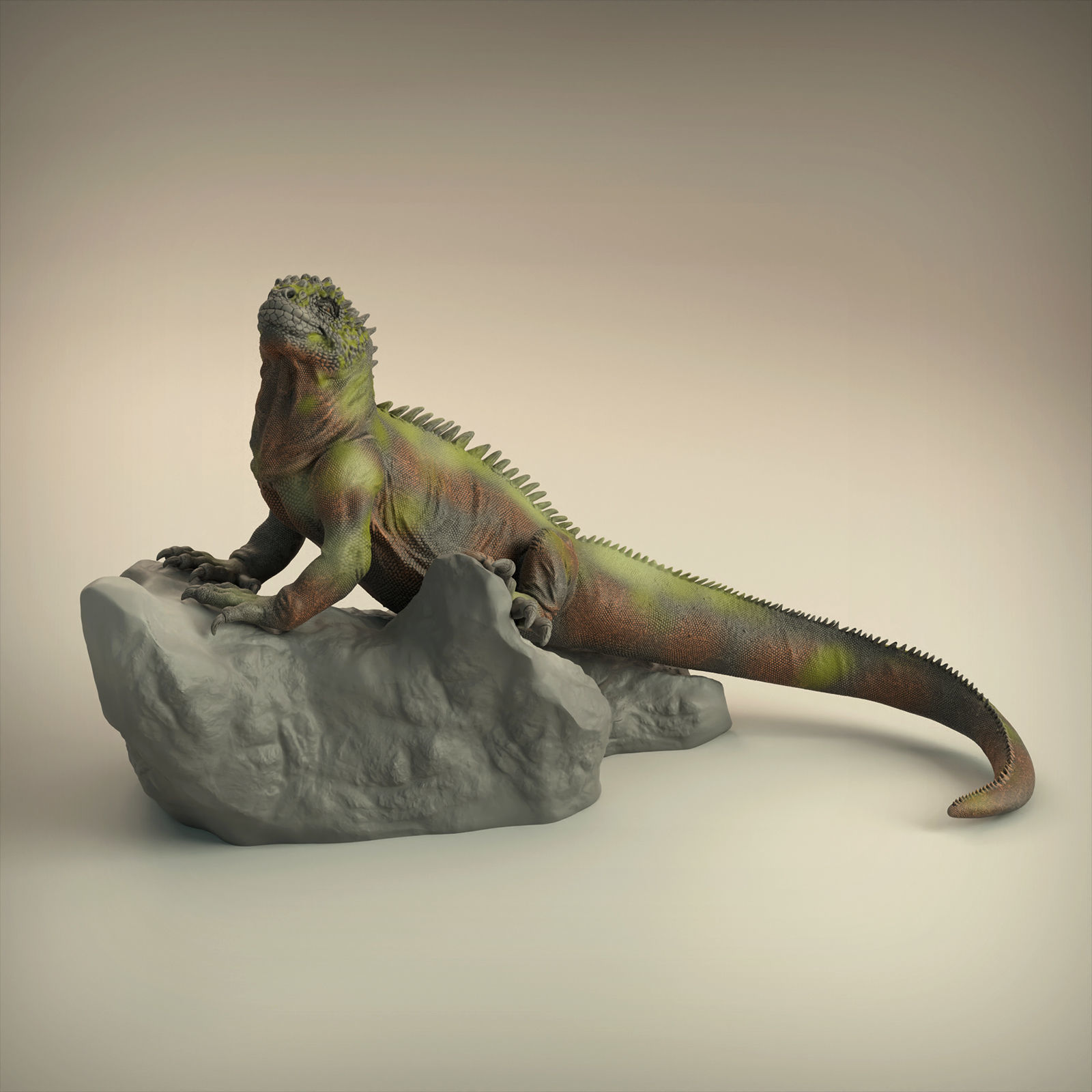 Marine Iguana for 3D Printing 3D model 3D printable | CGTrader