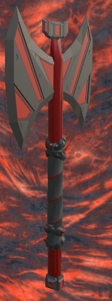 3D model Stylized Hell Axe low-poly game ready VR / AR / low-poly ...