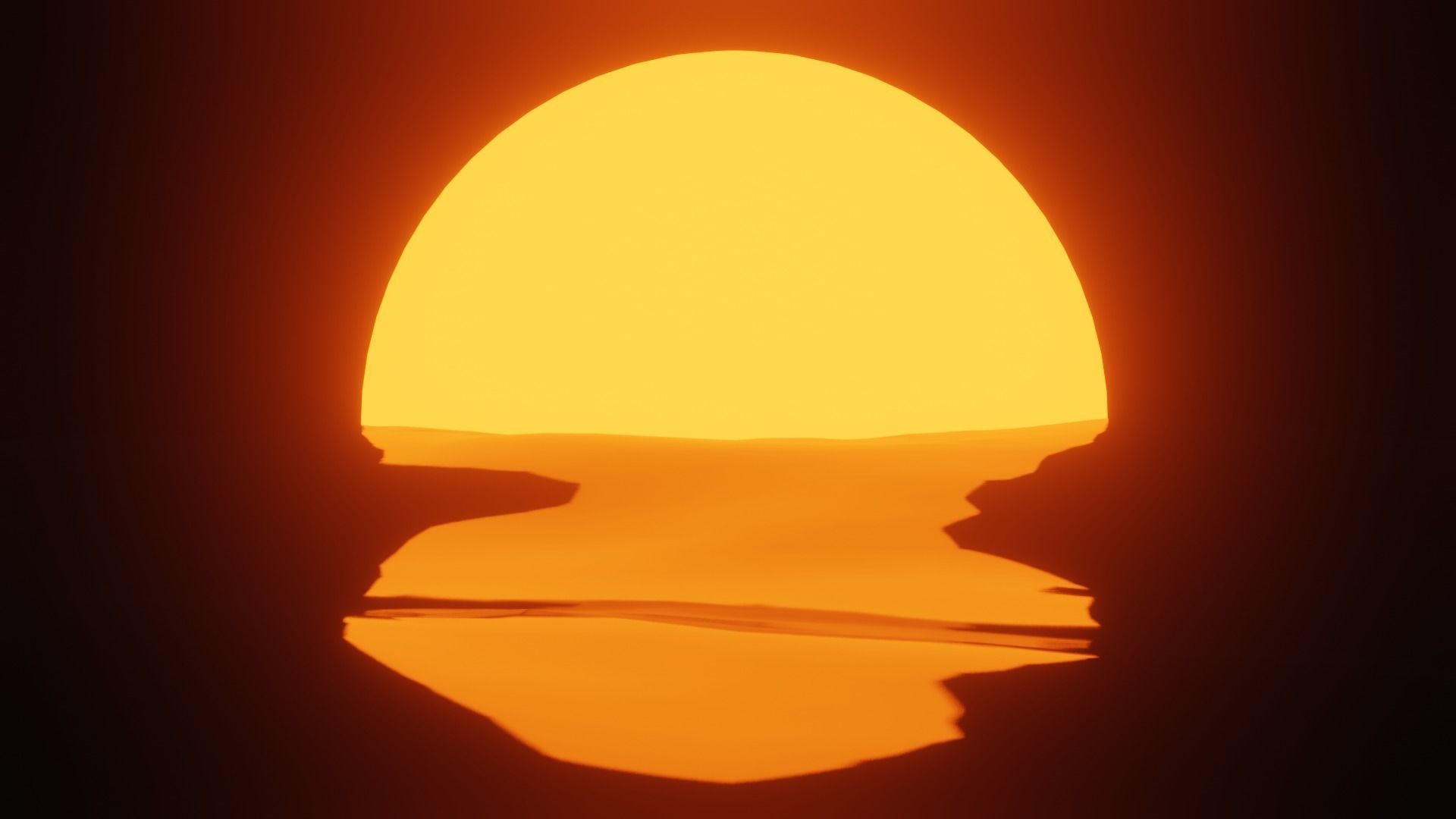 3D model great sunrise VR / AR / low-poly | CGTrader