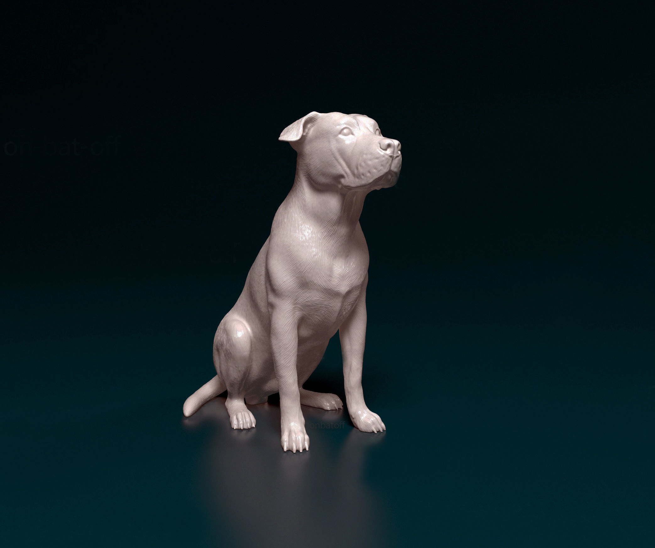 American Bulldog 3D model 3D printable | CGTrader