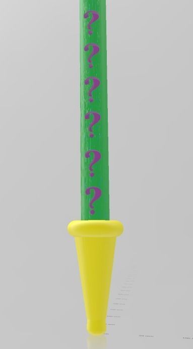 Classic Comic Book - Riddler Cane with Secret Knife 3D model 3D ...