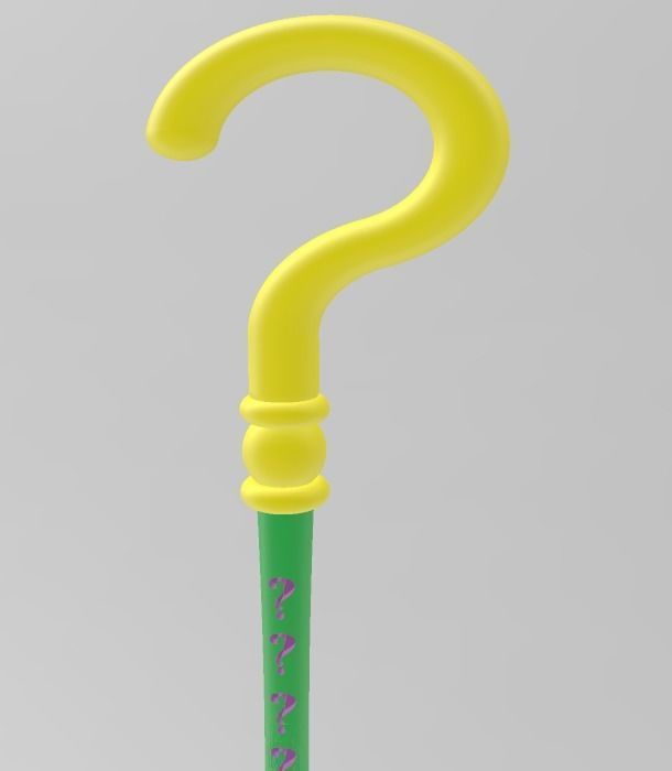 Classic Comic Book - Riddler Cane with Secret Knife 3D model 3D ...