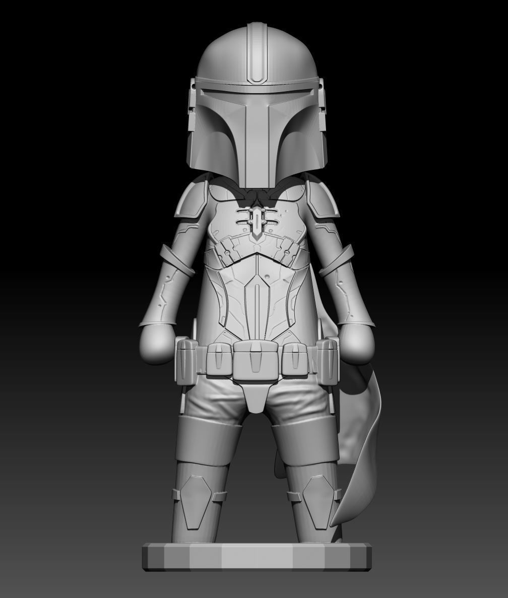 Mandalorian Mini free 3D model 3D printable | CGTrader