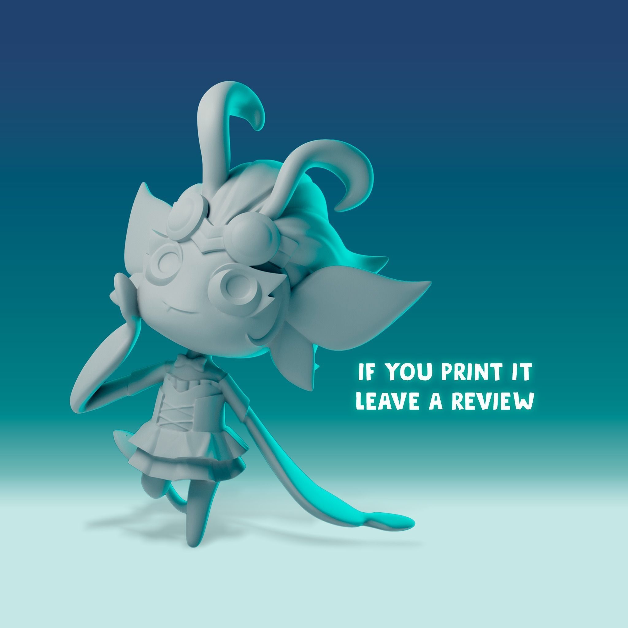 SOCIALITE NIXIE league of legends 3D model 3D printable | CGTrader