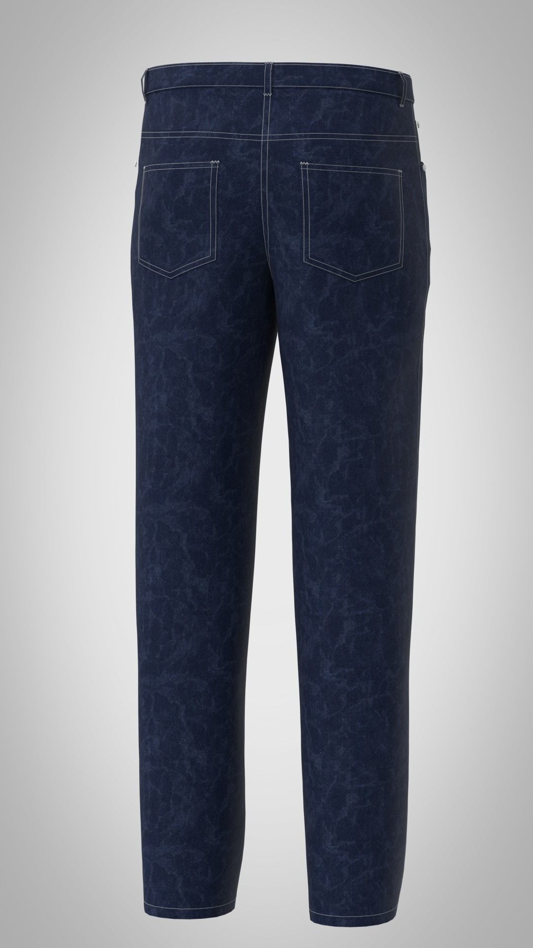 3D model Mens shirt and five pocket denim pant VR / AR / low-poly ...