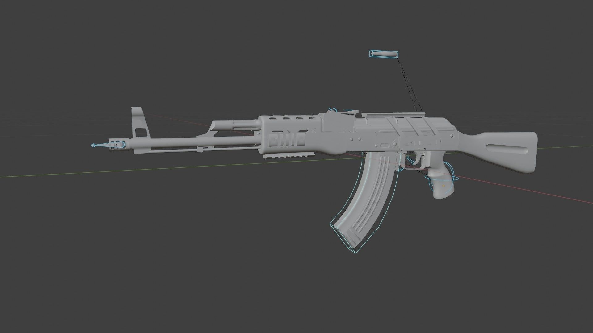 3D model AKM Assault Rifle VR / AR / low-poly | CGTrader