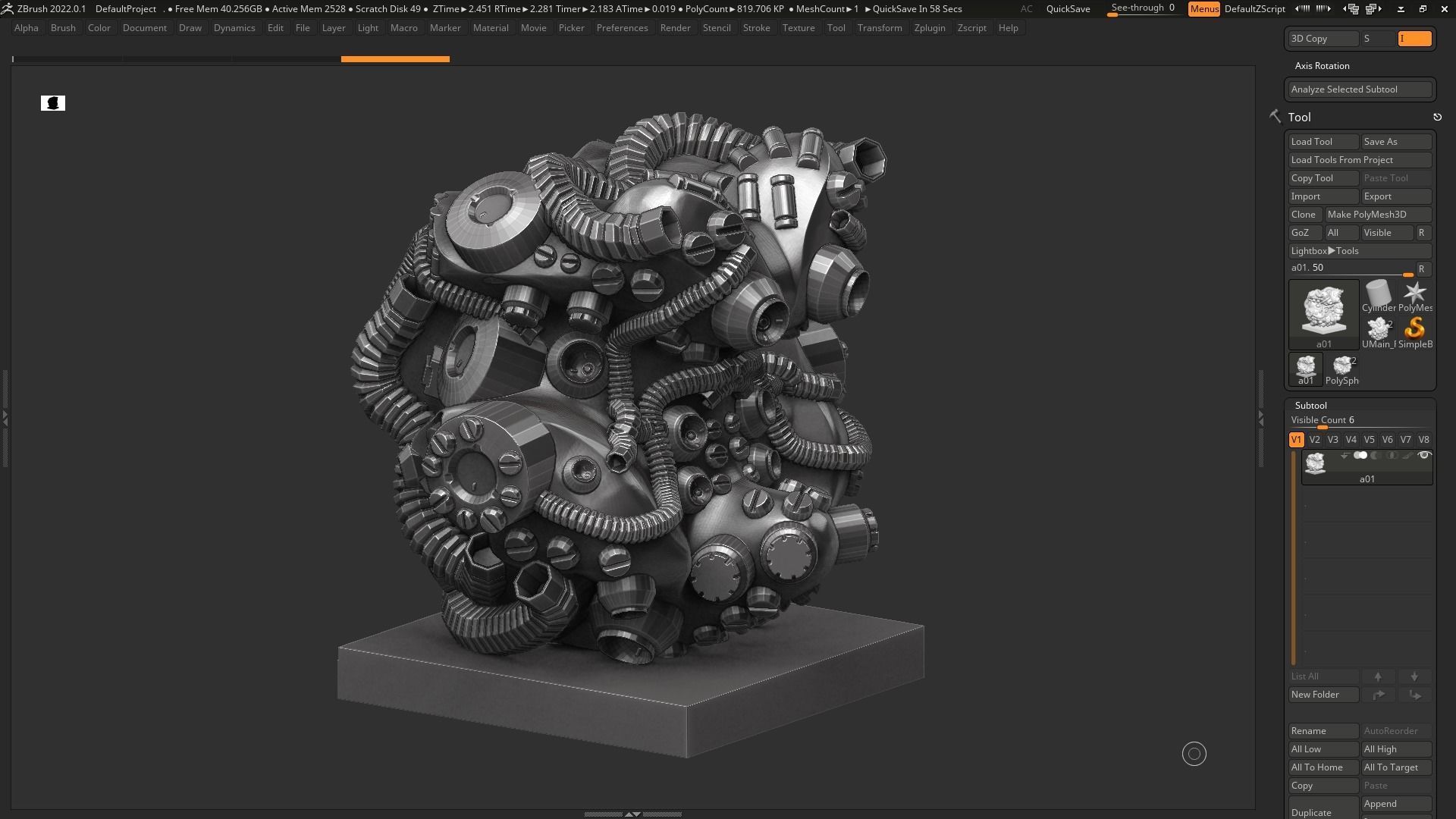 Modern Abstract robotic sculpture 3d print model 126 3D model 3D ...