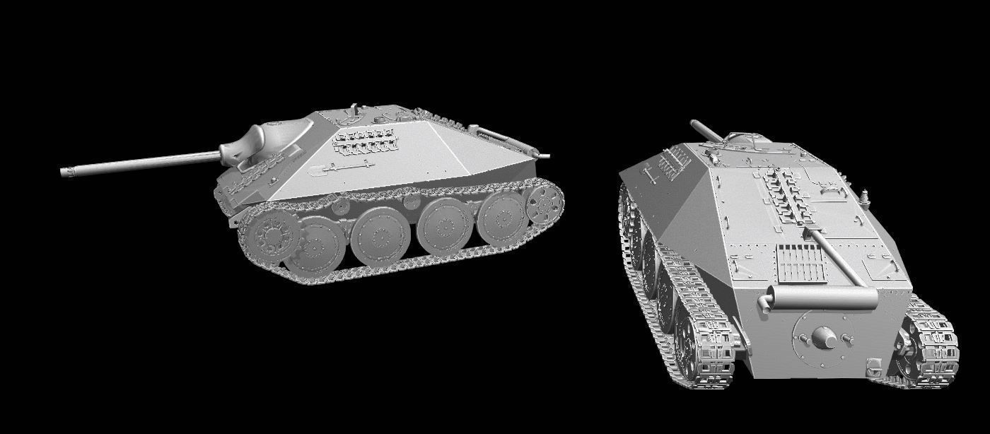 Hetzer tanks 3D model 3D printable | CGTrader
