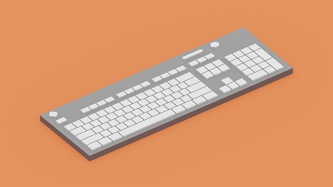 3D model Cartoon Keyboard VR / AR / low-poly | CGTrader