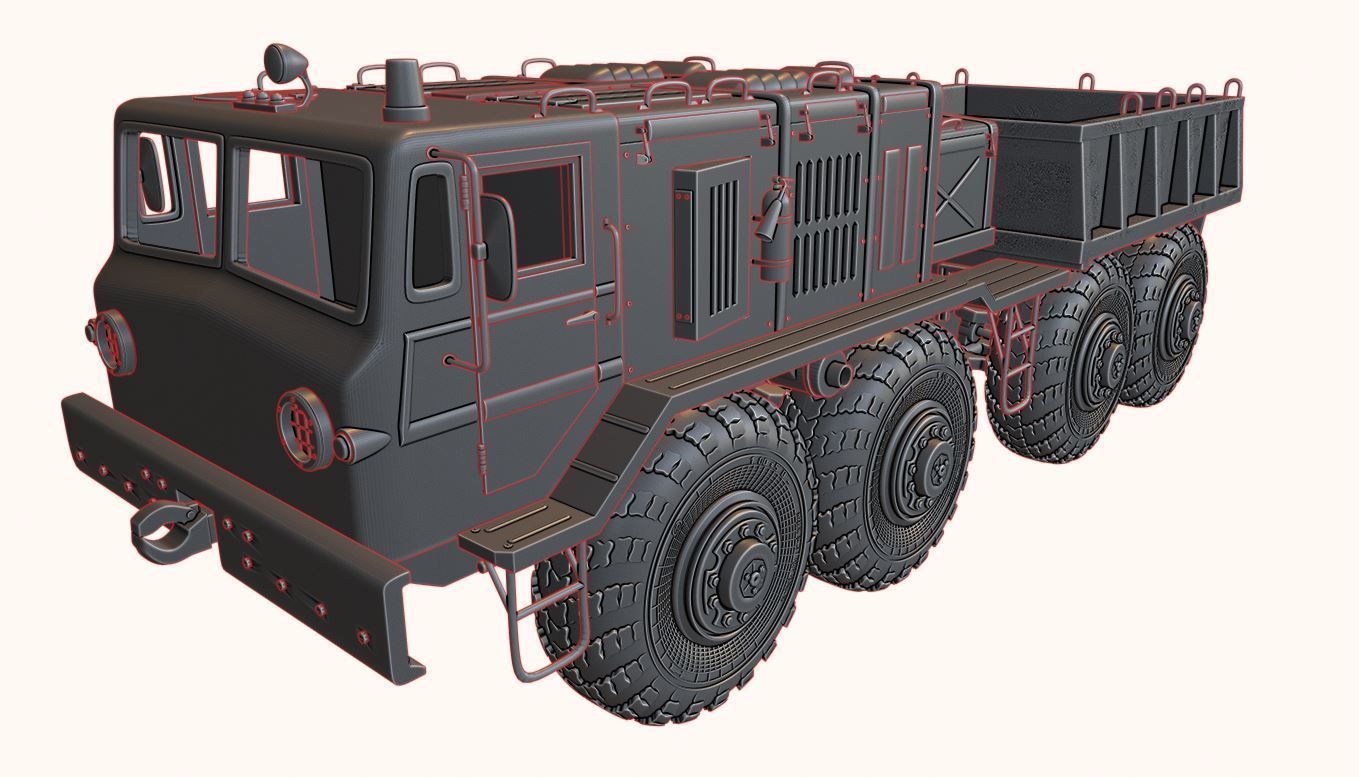 maz 537 truck 3D model 3D printable | CGTrader