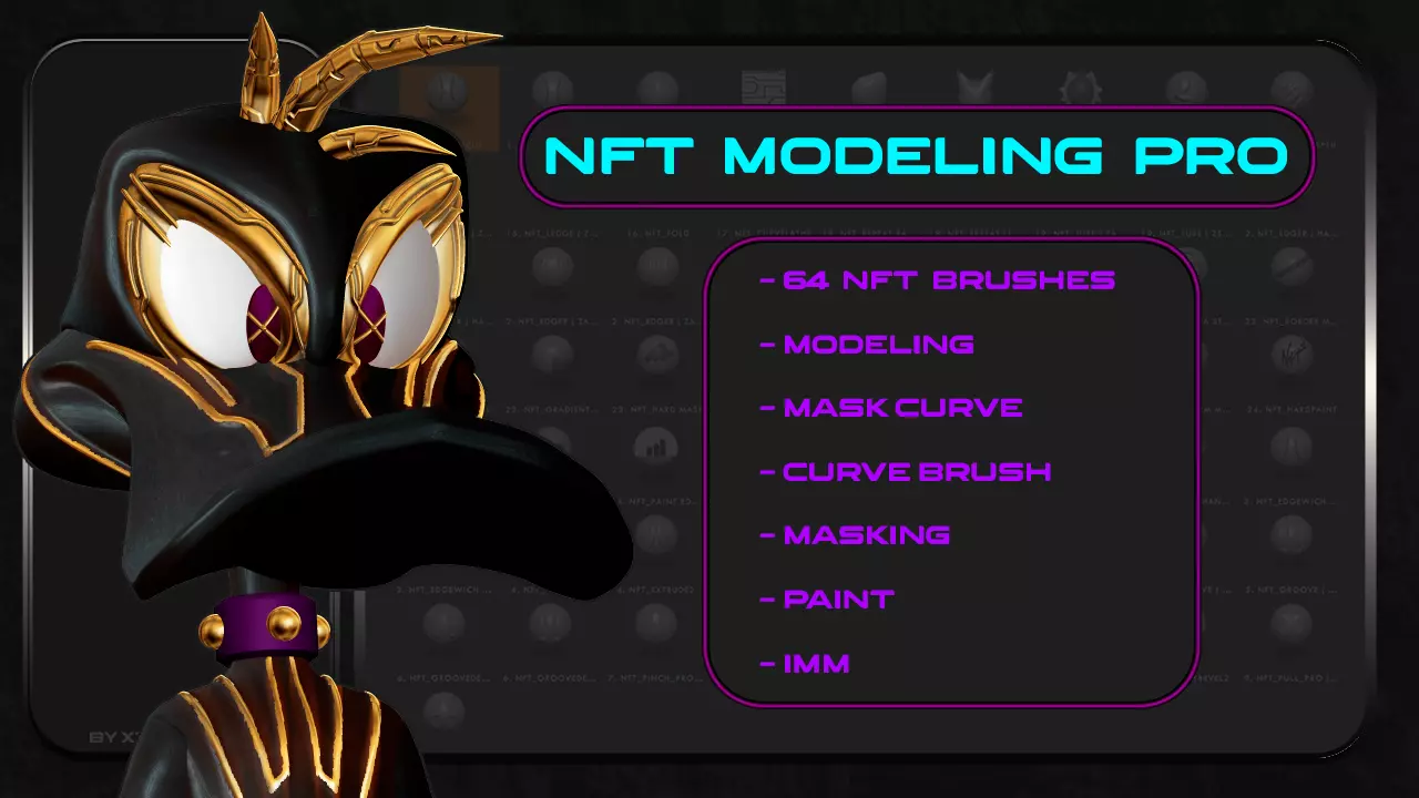 NFT Modeling Pro For Zbrush 3D model | CGTrader