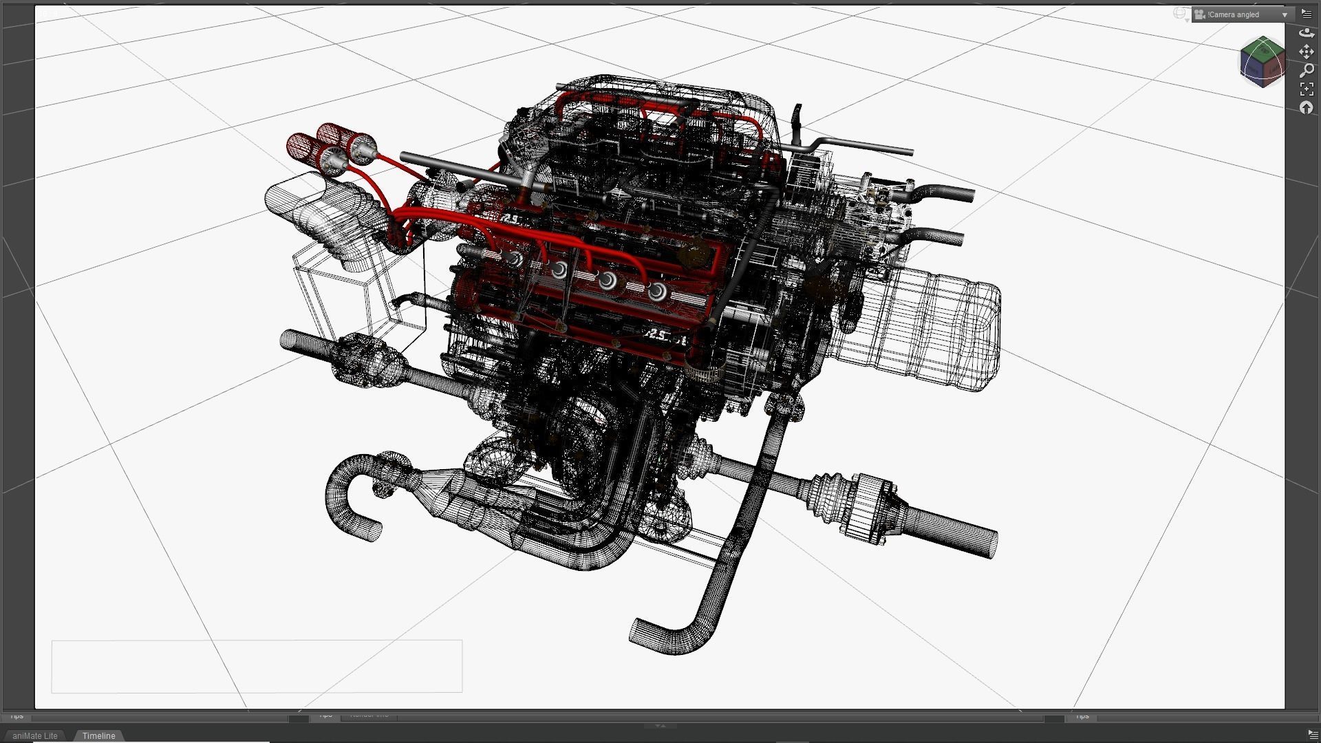Italian V8 Engine and Internals Pack 3D model | CGTrader